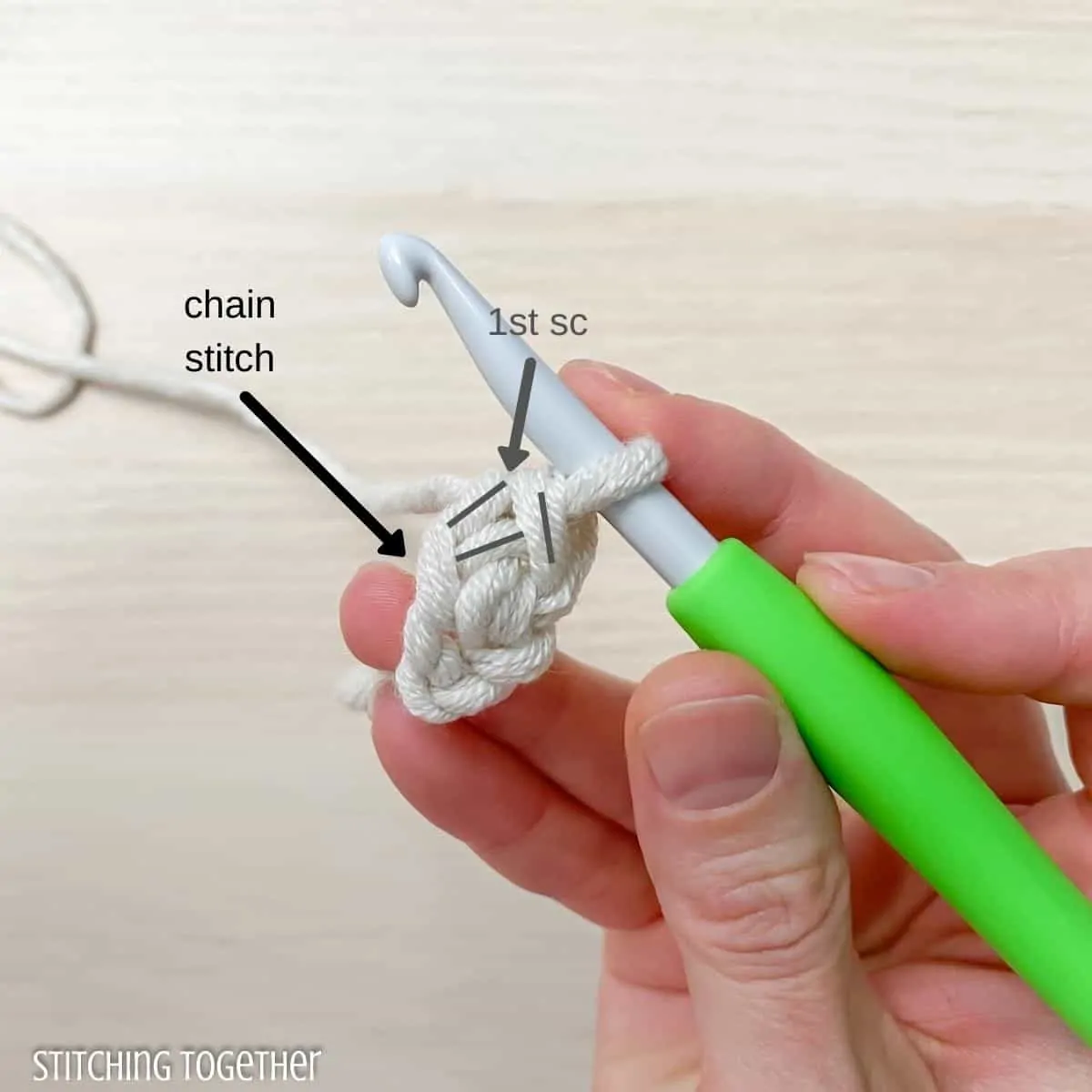 Foundation Single Crochet Stitch (fsc) Tutorial