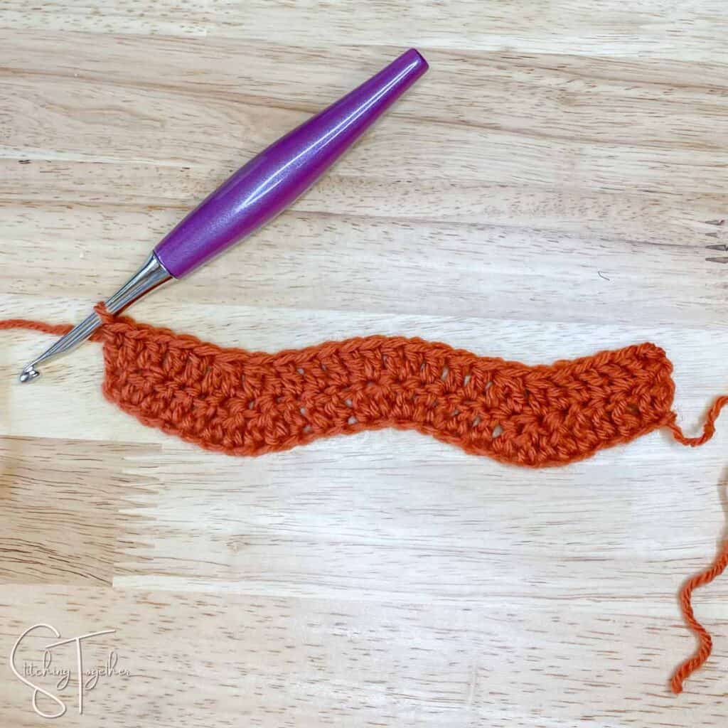 How to Double Crochet Ripple Stitch