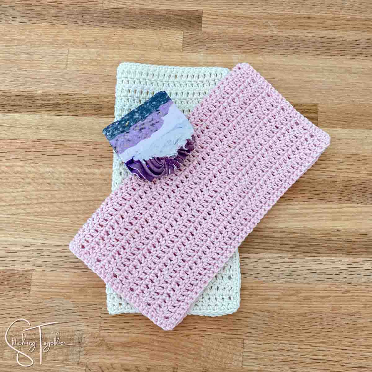 Nantucket Easy Double Crochet Dishcloth Pattern