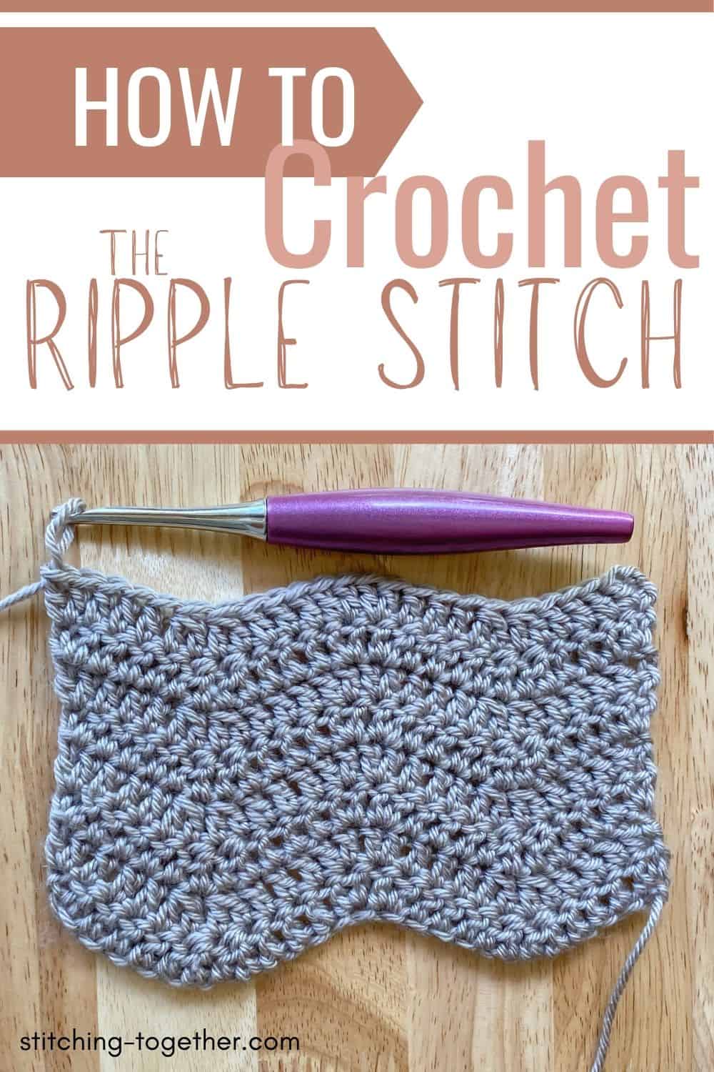 How to Double Crochet Ripple Stitch