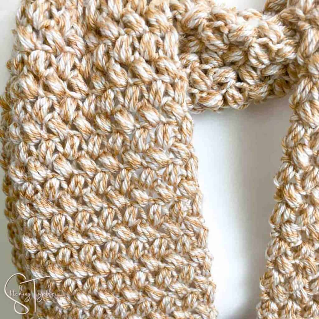 Beautiful Bean Stitch Crochet Scarf Pattern