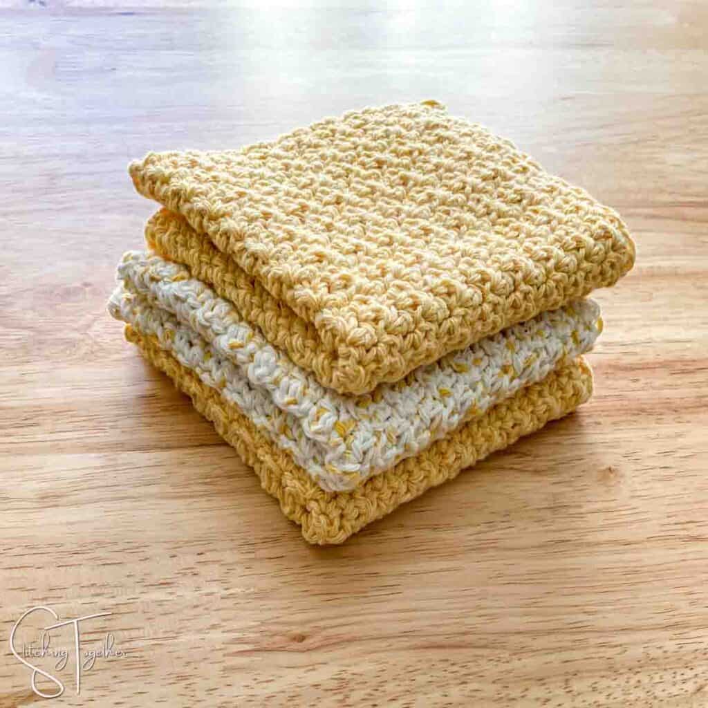 Lemon Peel Stitch Dishcloth Pattern