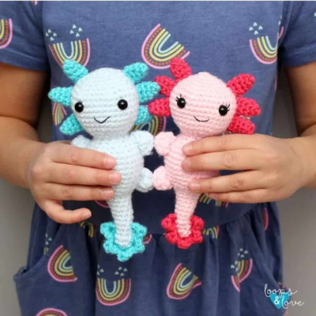 10+ Adorable Axolotl Crochet Patterns