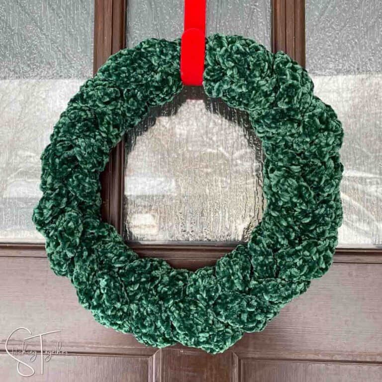 Christmas Crochet Winter Wreath