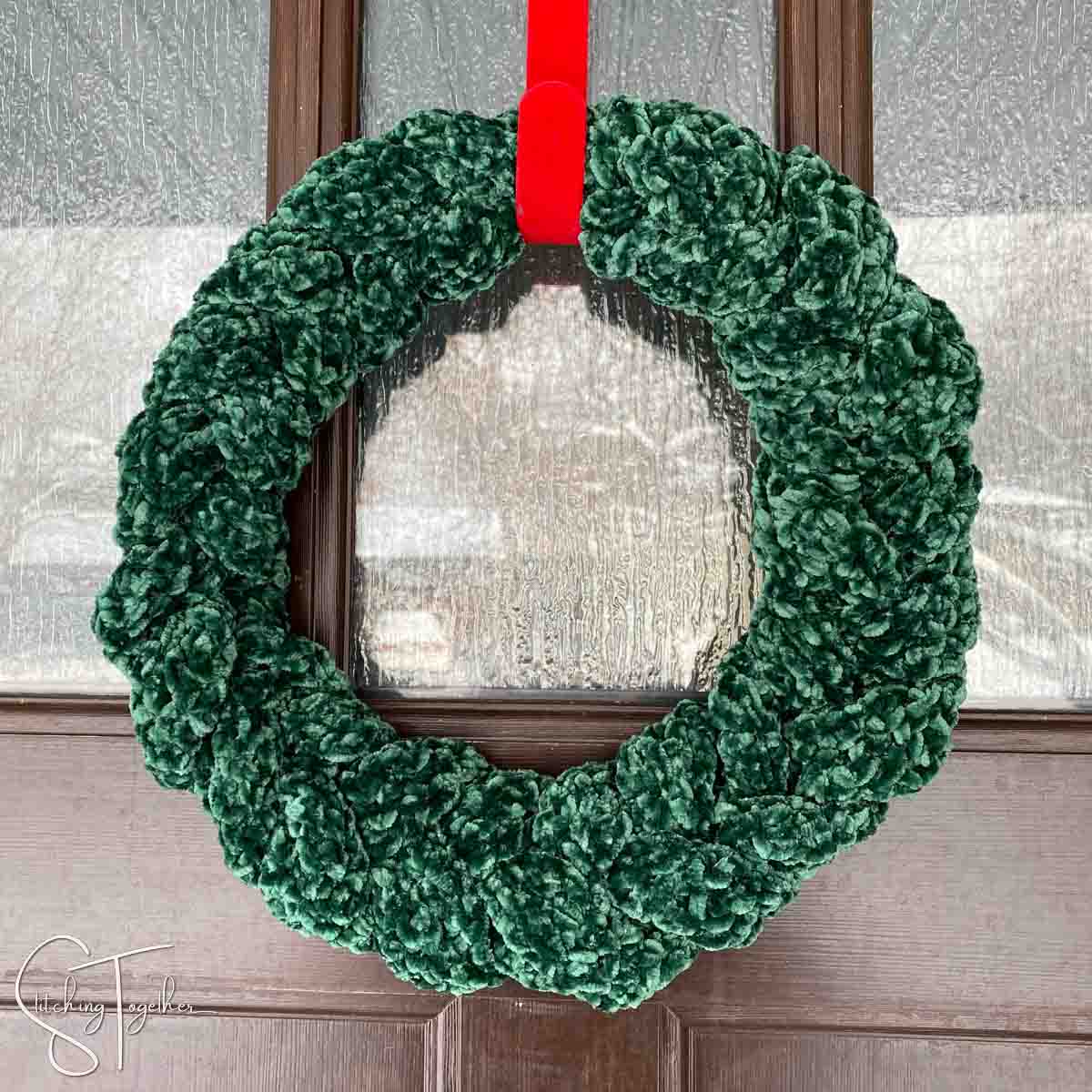 Christmas Crochet Winter Wreath