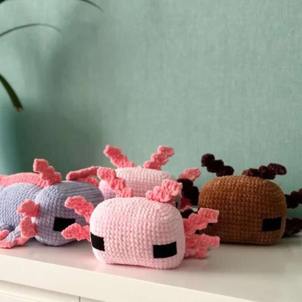 10+ Adorable Axolotl Crochet Patterns