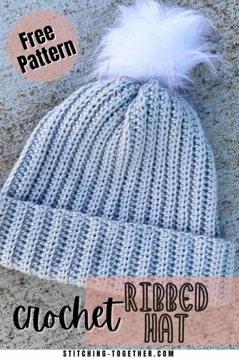 Easy Crochet Ribbed Hat Free Pattern