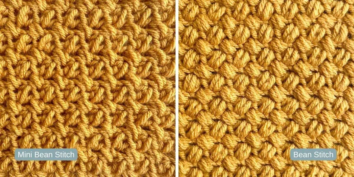 Mini Bean Stitch (Elizabeth Stitch) Full Crochet Tutorial