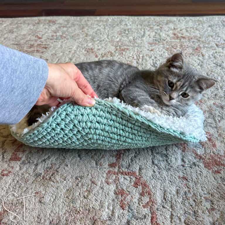 Cozy Crochet Cat Bed Pattern - Free & Easy