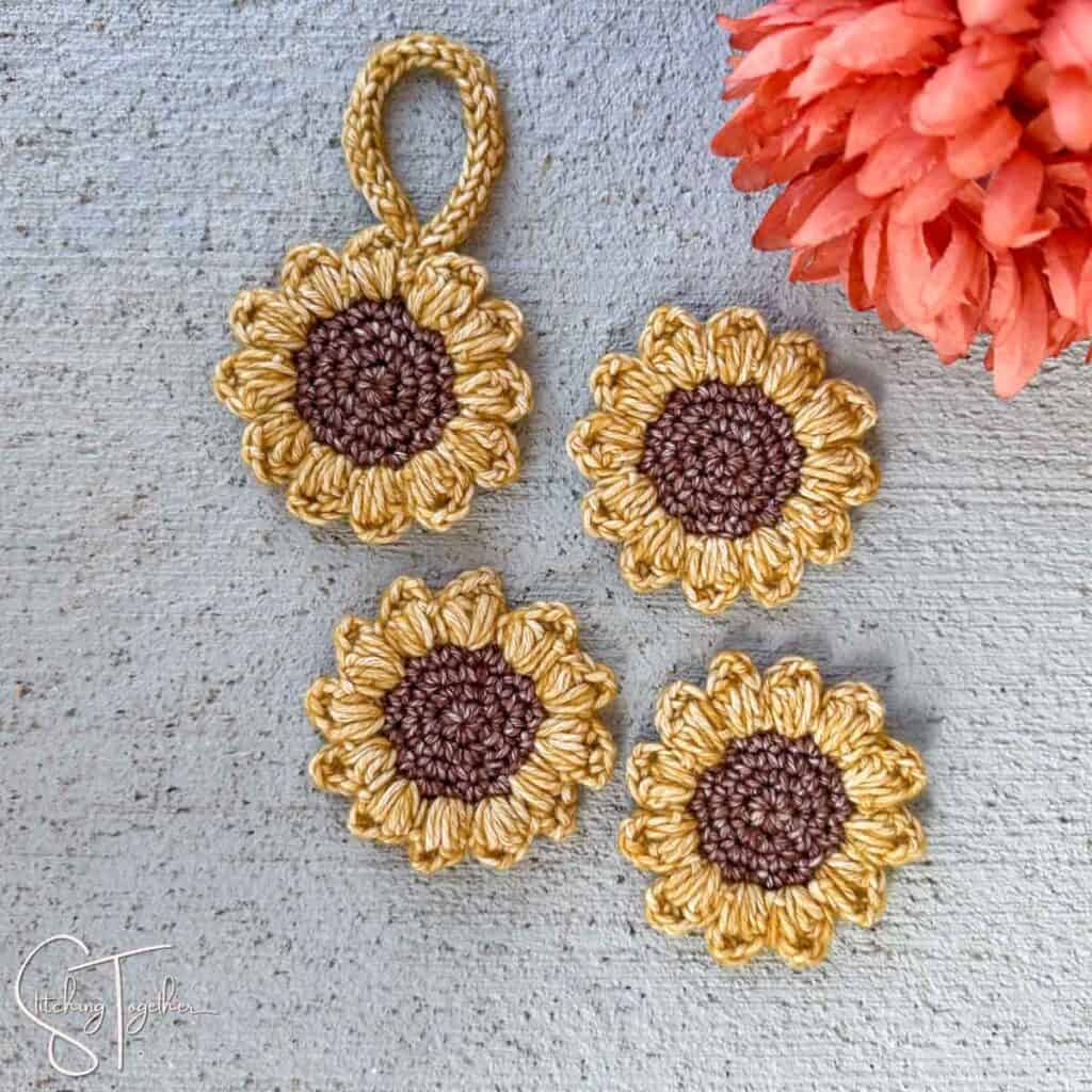 Small Sunflower Crochet Pattern Free