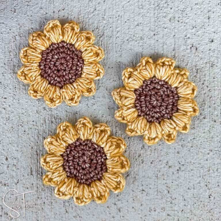Small Sunflower Crochet Pattern Free